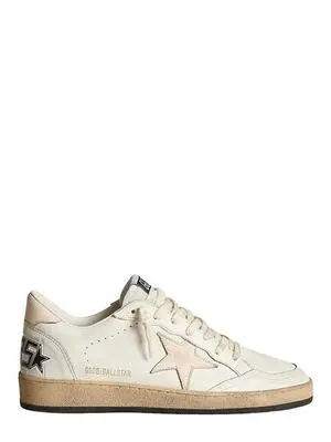 GOLDEN GOOSE Ball Star Sneakers - White/salmon Pink