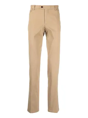 BILLIONAIRE Classic Straight Leg Trousers - Neutrals