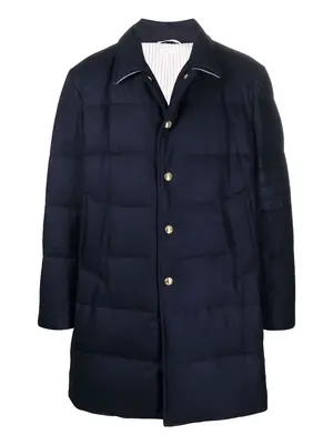 Thom Browne 4-bar Padded Coat - Blue