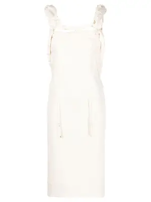JACQUEMUS Jacquemus Open-Back Ruffle-Shoulder Dress