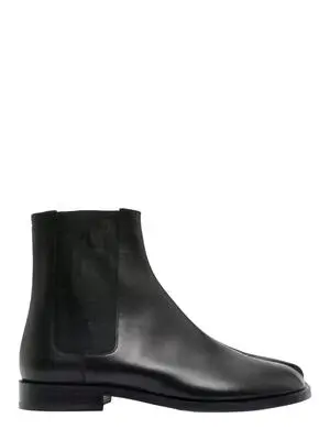 MAISON MARGIELA Tabi Leather Chelsea Boots - Black