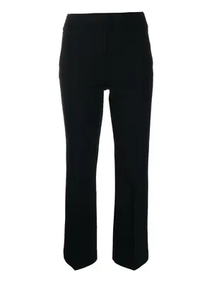 Spanx Cropped Straight-leg Trousers - Black