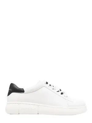 Kate Spade New York Leather Polka-dot Sneakers - White