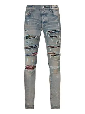 Amiri Thrasher Rainbow Paisley Jeans Blue