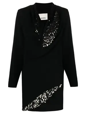 Isabel Marant Étoile Lazeli Sequin-embellished Dress - Black