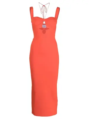 Galvan Kali Cutout-detail Dress - Red