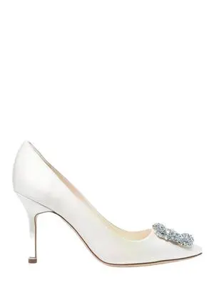 Manolo Blahnik Hangisi 95mm Pumps - White