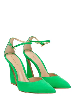 GIANVITO ROSSI Suede Pumps - Green