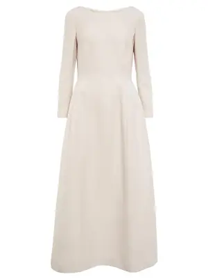 THE ROW Lilibet Wool And Silk Midi Dress - White
