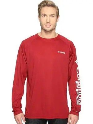 Columbia Terminal Tackle Long Sleeve Shirt - Red