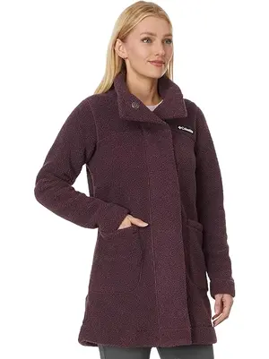 Columbia Columbia Panorama Long Fleece Jacket Burgundy