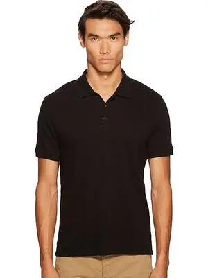 Vince Classic Polo T Shirt Sphere - Black