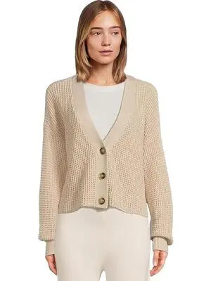 EBERJEY Eberjey Recycled Sweater Cropped Cardigan