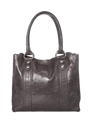 THE FRYE COMPANY Melissa Tote Tote Handbags Cognac Antique Pull Up, Leather Gray