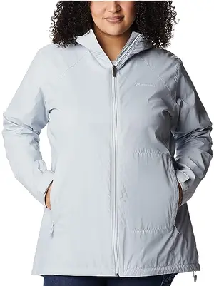 Columbia Columbia Plus Size Switchback Lined Long Jacket Gray
