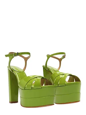Schutz Schutz Keefa High Heel Platform Sandals Green