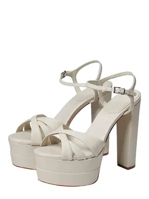 Schutz Schutz Keefa High Heel Platform Sandals White