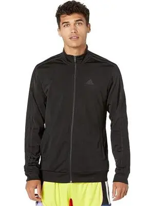 Adidas Essentials 3-stripes Tricot Track Jacket Coat - Black