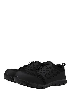 REEBOK Sublite Cushion Work Comp Toe Esd Lace Up Boots - Black