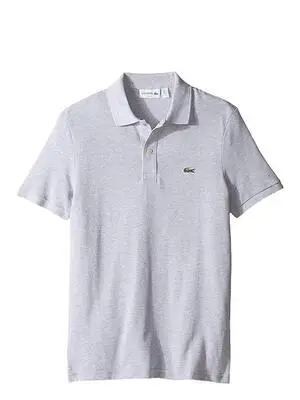 LACOSTE Short Sleeve Slim Fit Pique Polo Men's Short Sleeve Pullover Black
