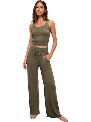 Eberjey Eberjey Recycled Sweater Pants Green