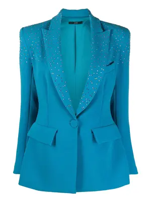 Alex Perry Addison Embellished Blazer - Blue