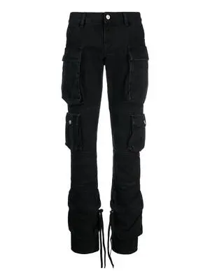Attico Mid-rise Straight-leg Jeans - Black