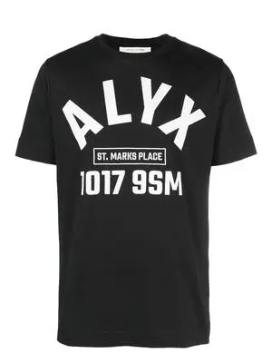 1017 Alyx 9sm Techno Logo-print T-shirt - Black