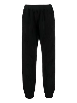 WHITE MOUNTAINEERING Ribbed Track Cotton-blend Pants - Black