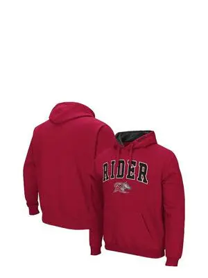 COLOSSEUM Rider Broncs Arch & Logo 3.0 Pullover Hoodie - Red