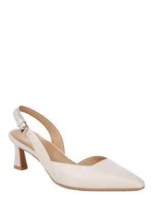 Naturalizer Naturalizer Dalary Slingback Pumps Satin Pearl Leather