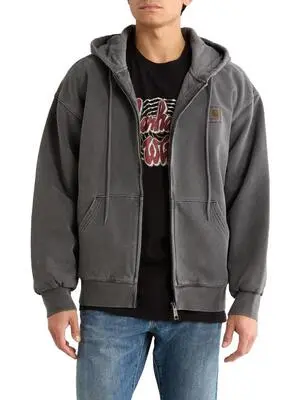 Carhartt Work In Progress Hooded Vista Jacket - Black Garment Dyed
