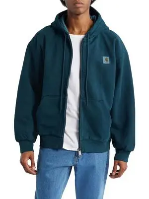 Carhartt Work In Progress Hooded Vista Jacket - Deep Lagoon Garment Dyed