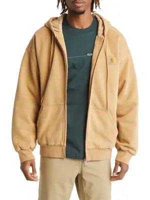 Carhartt Work In Progress Carhartt Work In Progress Hooded Vista Jacket Dusty H Brown Garme