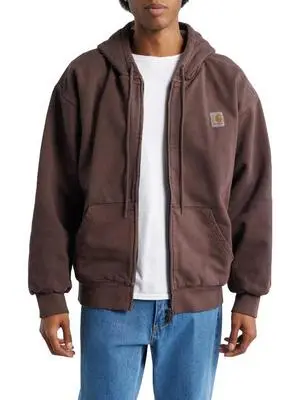 Carhartt Work In Progress Carhartt Work In Progress Hooded Vista Jacket Palisander Garment Dyed