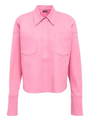 Stouls Josh Leather Jacket - Pink