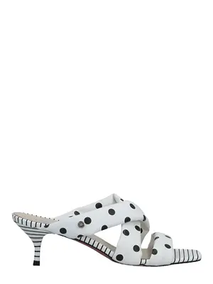 MANILA GRACE MANILA GRACE Polka-Dot Sandals White