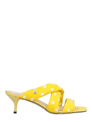 MANILA GRACE MANILA GRACE Polka-Dot Sandals Yellow