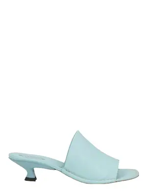 TOD'S Leather Slide Sandals - Blue