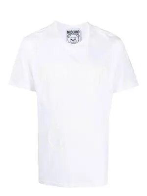 Moschino Logo-print Cotton T-shirt - White