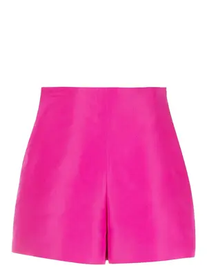 VALENTINO Valentino Garavani High-Waisted Silk Shorts