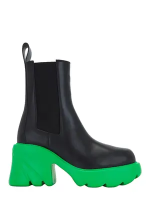 Bottega Veneta Flash Ankle Boots - Black & Parakeet