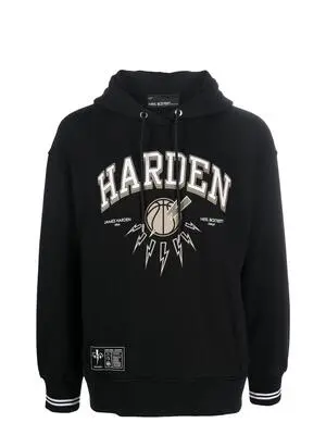 Neil Barrett X James Harden Logo-print Hoodie - Black