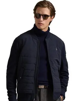 Ralph Lauren Hybrid Bomber Jacket - Aviator Navy