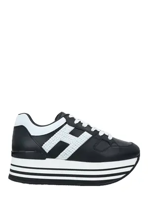 Hogan Leather Low-Top Sneakers Black