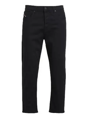 DIESEL® Tapered Jeans With Logo - Black