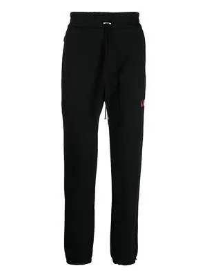 Amiri Logo-embroidered Cotton Track Pants - Black
