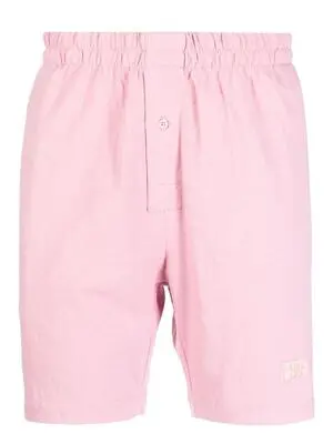 ADVISORY BOARD CRYSTALS Logo Print Lounge Shorts - Pink