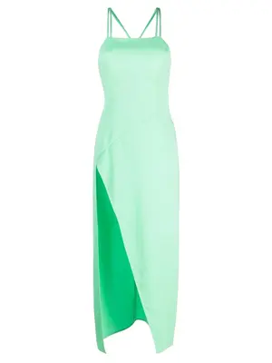 Attico Strappy Midi Dress - Green