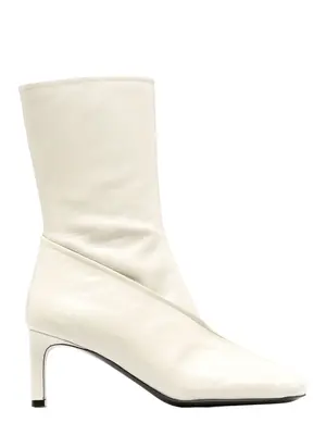 JIL SANDER Square-toe Ankle Boots - Neutrals